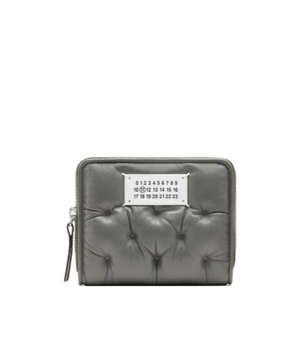 MAISON MARGIELA Glam Slam Embroidered Small Wallet - Grey