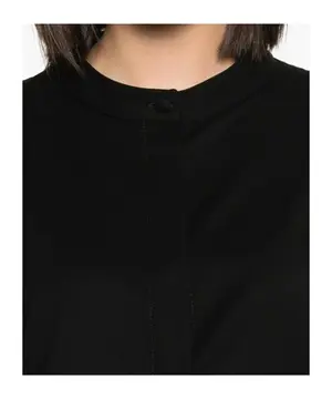 Herno Collarless Long Sleeve Blouse