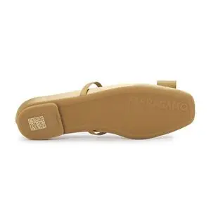 FERRAGAMO Zina T Light Came Flat Shoes