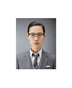 Thom Browne Rectangular Frame Glasses