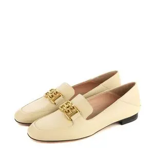 Bally Ellah Flat Loafers With Metal Chain Detail