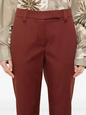 Brunello Cucinelli Twill Trousers - Red