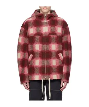 Isabel Marant Étoile Hooded Plaid Zip-up Jacket