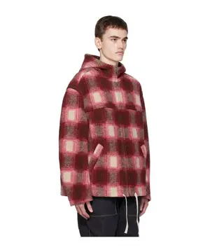Isabel Marant Étoile Hooded Plaid Zip-up Jacket