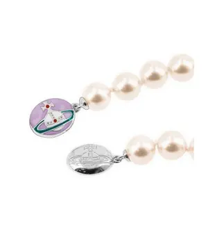 VIVIENNE WESTWOOD Beaded Pearl Bracelet With Orb Charm