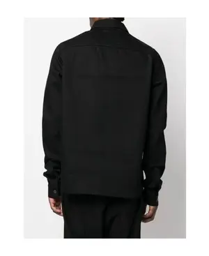 Rick Owens Patch Pocket Cotton Shirt Jacket