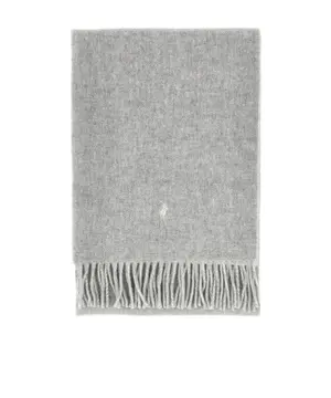 Polo Ralph Lauren Little Horse Double-sided Tassel Scarf - Gray