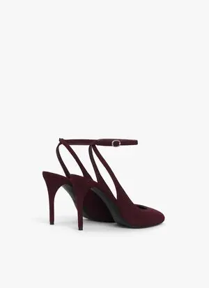 Alaïa Decollete Slingbacks In Suede Goatskin