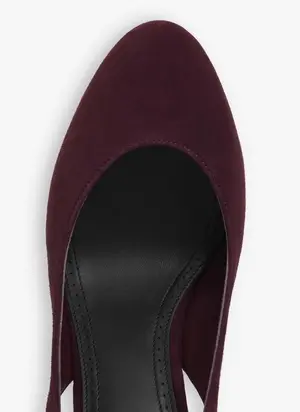Alaïa Decollete Slingbacks In Suede Goatskin