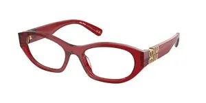 Miu Miu Oval Frame Full Rim Eyeglasses