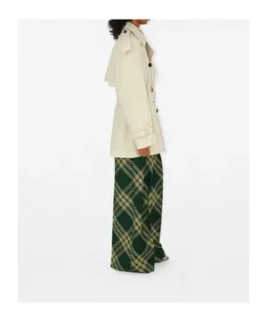 Burberry Double Breasted Belted Trench Coat