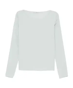 Ermanno Scervino Long Sleeve Boat Neck Sweatshirt