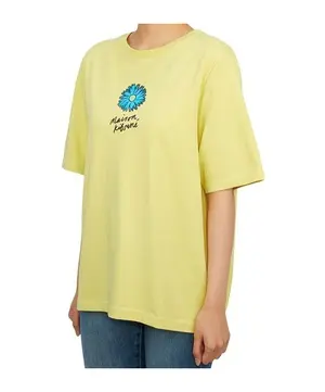 Maison Kitsuné Short Sleeve T-shirt With Graphic Detail