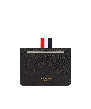 Thom Browne Grosgrain Loop Leather Mirror Case - Black