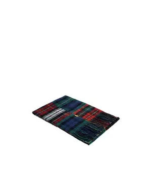 Polo Ralph Lauren Pony Patchwork Plaid Tassel Scarf