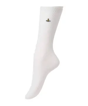 VIVIENNE WESTWOOD Three-pack Ribbed Knee-high Stockings With Saturn Logo