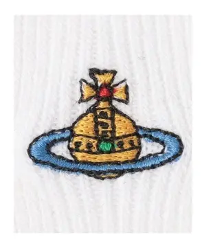 VIVIENNE WESTWOOD Three-pack Ribbed Knee-high Stockings With Saturn Logo