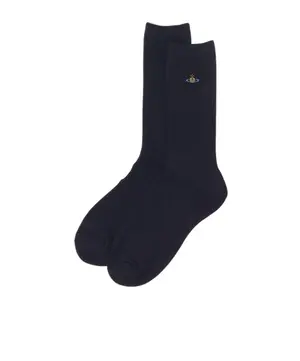 VIVIENNE WESTWOOD Three-pack Ribbed Knee-high Stockings With Saturn Logo