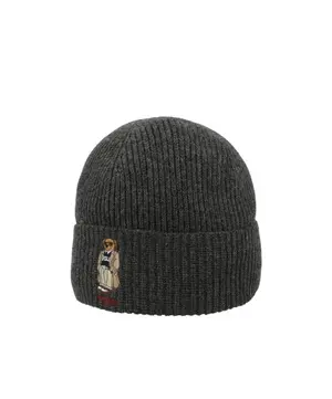 Polo Ralph Lauren Polo Bear Ribbed Beanie - Black