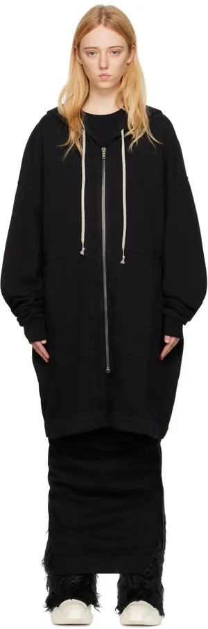 Rick Owens Full Zip Organic Cotton Hoodie