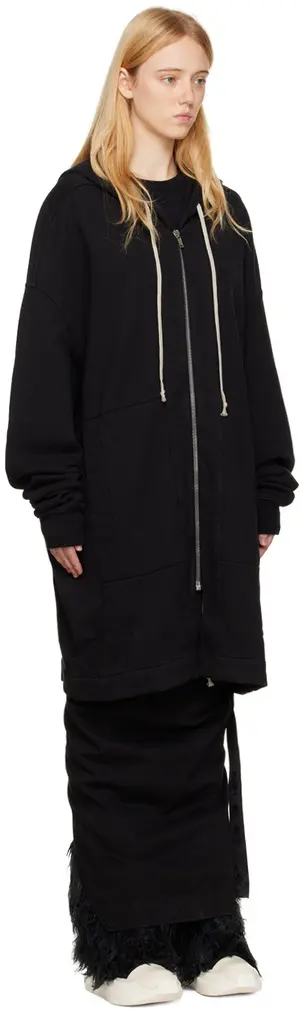 Rick Owens Full Zip Organic Cotton Hoodie