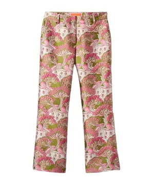 La DoubleJ Printed Ankle-length Trousers - Nude
