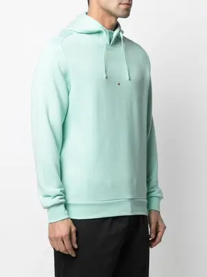 Stone Island Logo Embroidered Hoodie