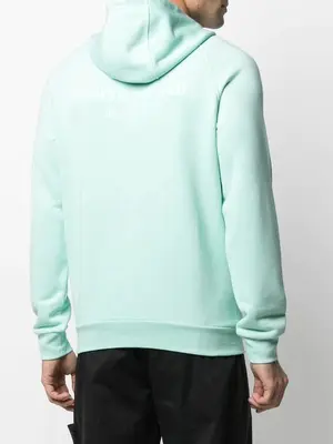 Stone Island Logo Embroidered Hoodie