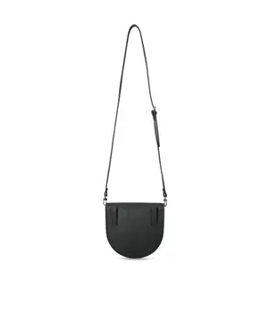 VIVIENNE WESTWOOD Saffiano Leather Saddle Crossbody Bag