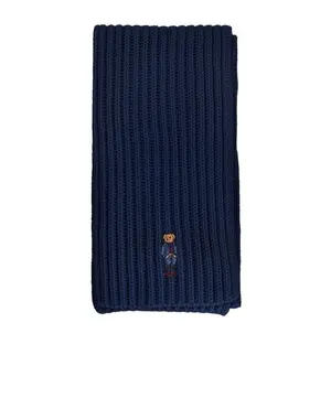 Polo Ralph Lauren Brocade Knit Scarf - Black