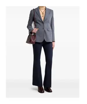 Etro Single-breasted Blazer With Notched Lapels - Gray