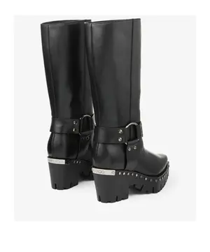 JIMMY CHOO Studded Strap Boots