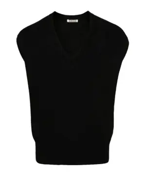 Auralee V-neck Knitted Vest