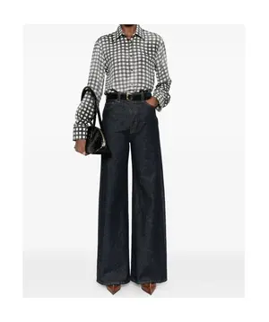 Ermanno Scervino Checkered Long Sleeve Shirt - Gray
