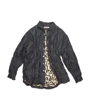 Acne Studios Crinkled Denim Shirt Jacket