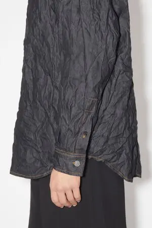 Acne Studios Crinkled Denim Shirt Jacket