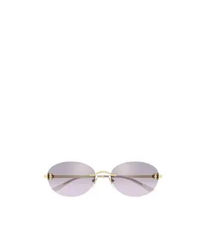 Cartier Oval Frame Sunglasses - Gray