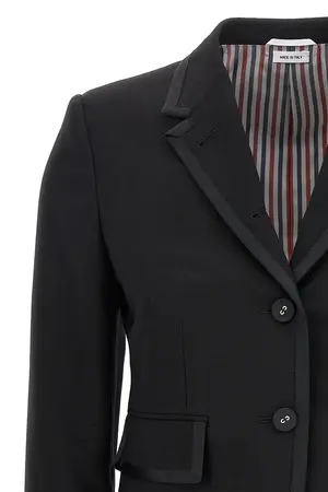 Thom Browne Notched Lapel Fitted Jacket
