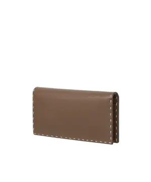 Fendi Selleria Wallet With 141 Hand-sewn Topstitches