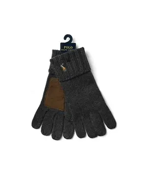 Polo Ralph Lauren Five-finger Touchscreen Gloves - Black
