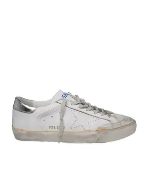 GOLDEN GOOSE Round Toe Tie Fastening Sneakers - Gray