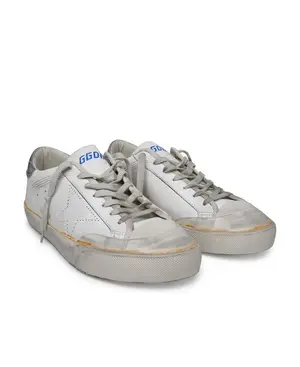 GOLDEN GOOSE Round Toe Tie Fastening Sneakers - Gray