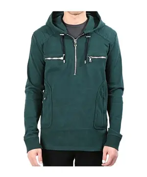 Balmain Zip-up Hoodie T-shirt