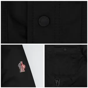 Moncler Collared Long-sleeve Cotton Coat