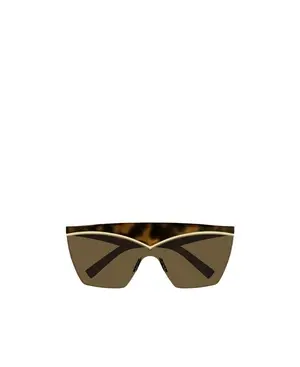 Saint Laurent Mask Frame Sunglasses - Green