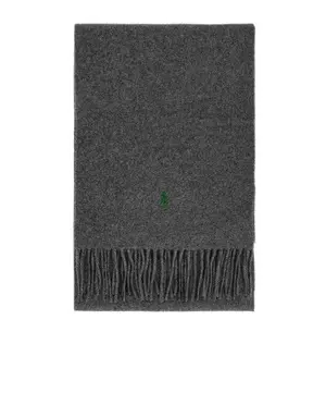 Polo Ralph Lauren Pony Tassel Scarf - Black