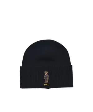Polo Ralph Lauren Teddy Bear Knit Beanie - Black