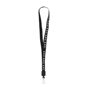 A.p.c. Jacquard Logo Neck Strap Keyring