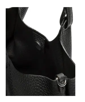 GIANNI CHIARINI Dua Maxi Grain Leather Handheld Bag - Black
