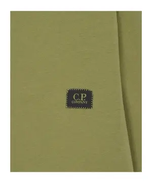 C.P. COMPANY Crewneck T-shirt With Logo Detail - Green